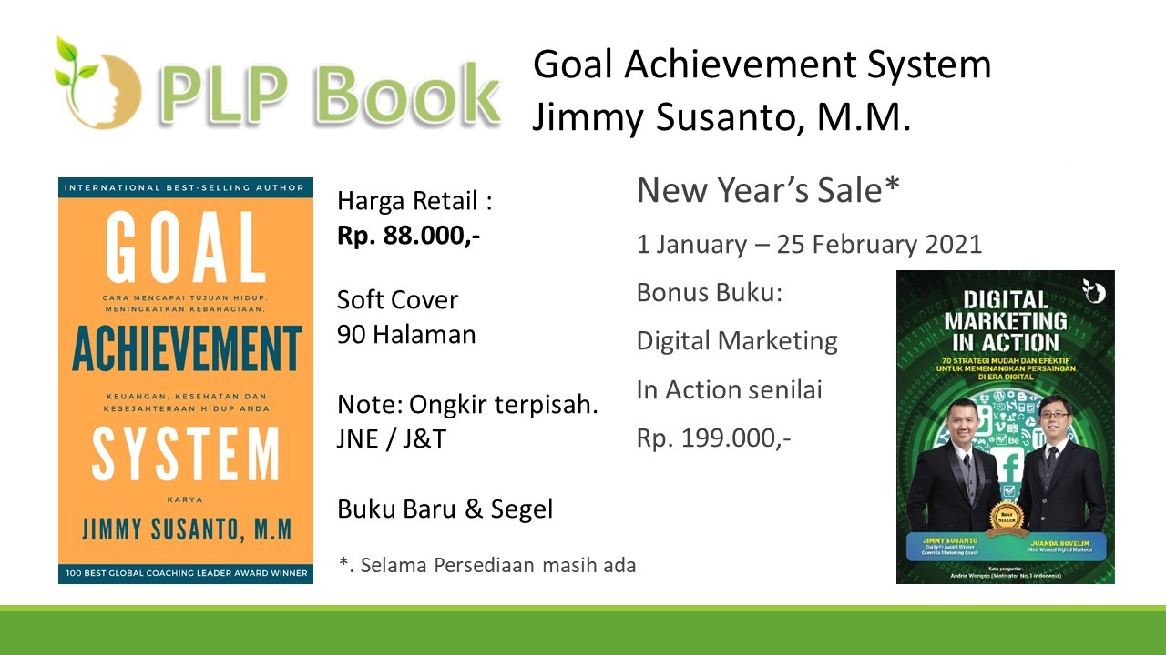 Buku Goal Achivement System: Panduan Mencapai Tujuan Hidup!